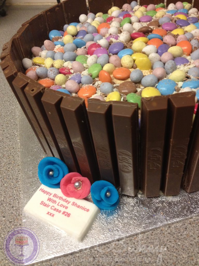 Kit Kat & Smarties Birthday Cake - Mr Bakey