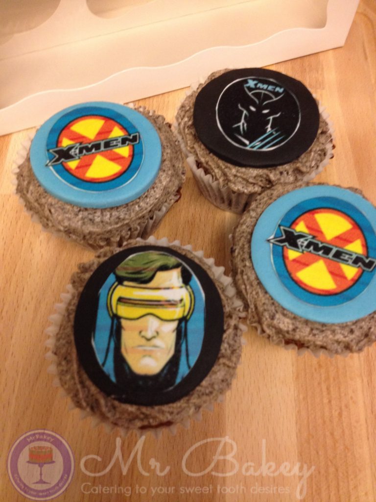 X-Men Cupcakes - Mr Bakey