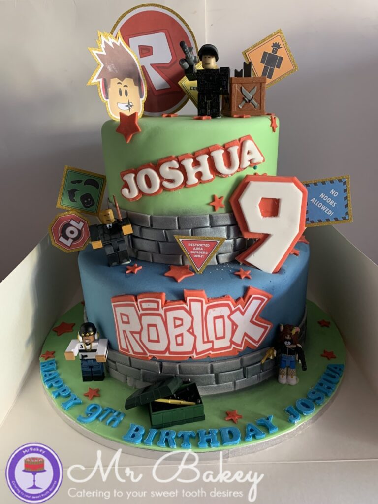 Roblox 2 Tier Birthday Cake - Mr Bakey